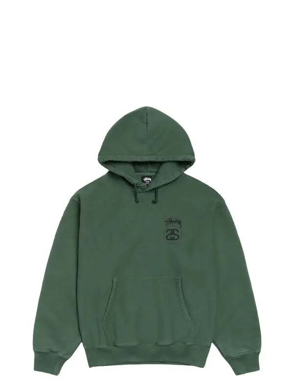 StÜssy Stock Link Pigment Dyed Hoodie - Green