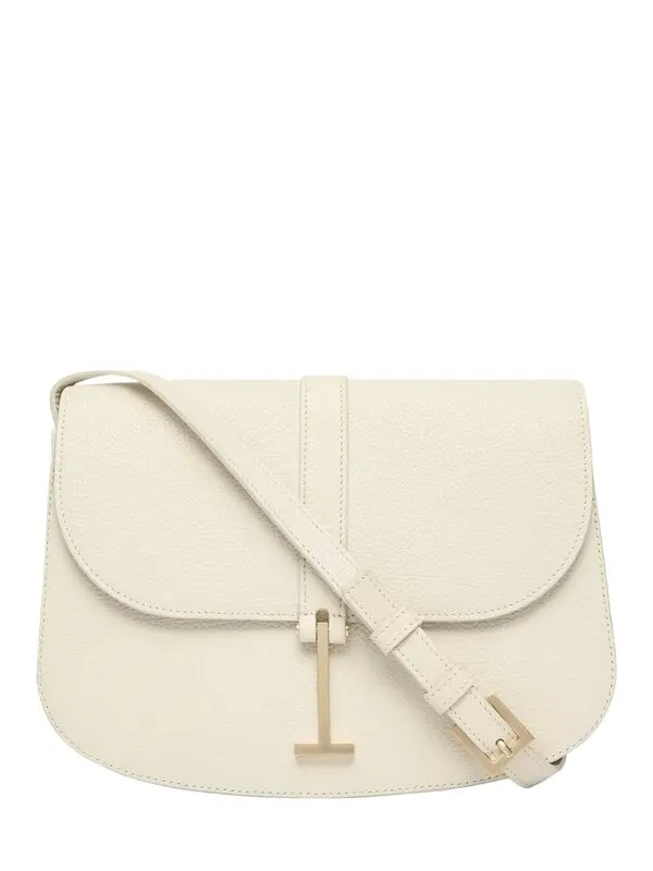 TOM FORD Large Leather Cross-body Bag - Grey