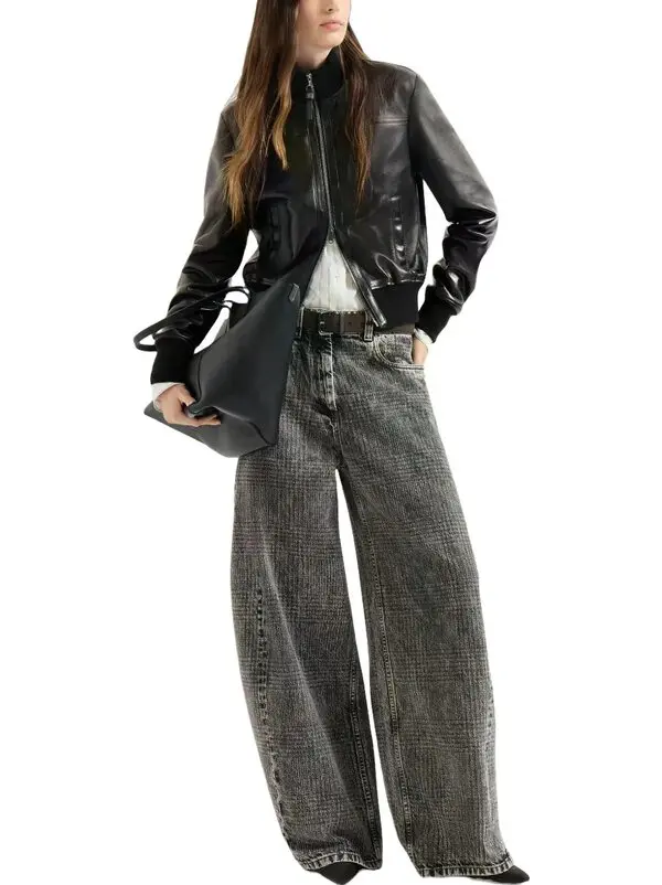 Brunello Cucinelli Nappa Leather Monili Jacket - Black