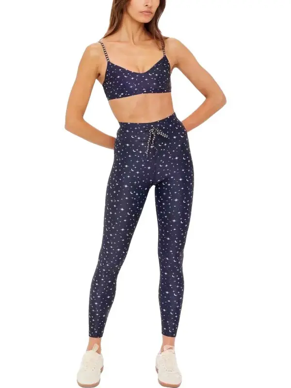 The Upside Bellaire Celestial-print Sports Bra - Blue