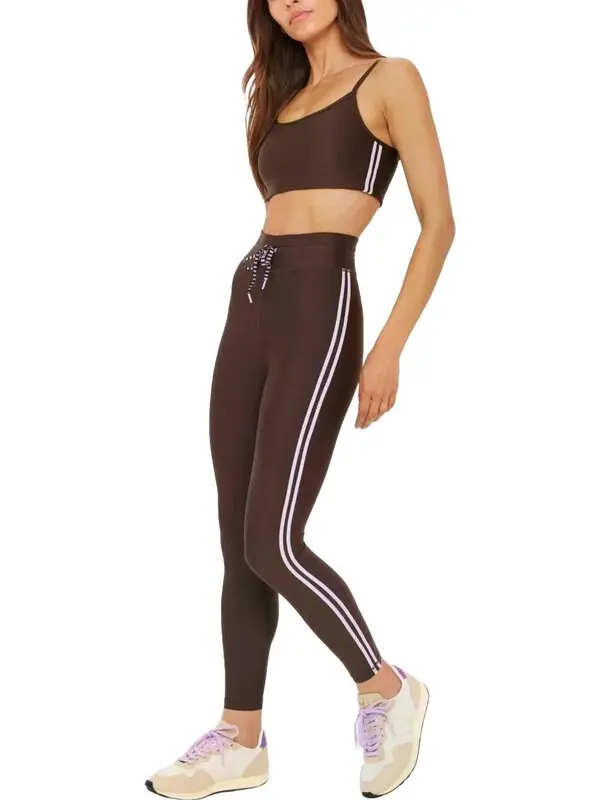The Upside Oxford Side-stripe Track Pants - Brown