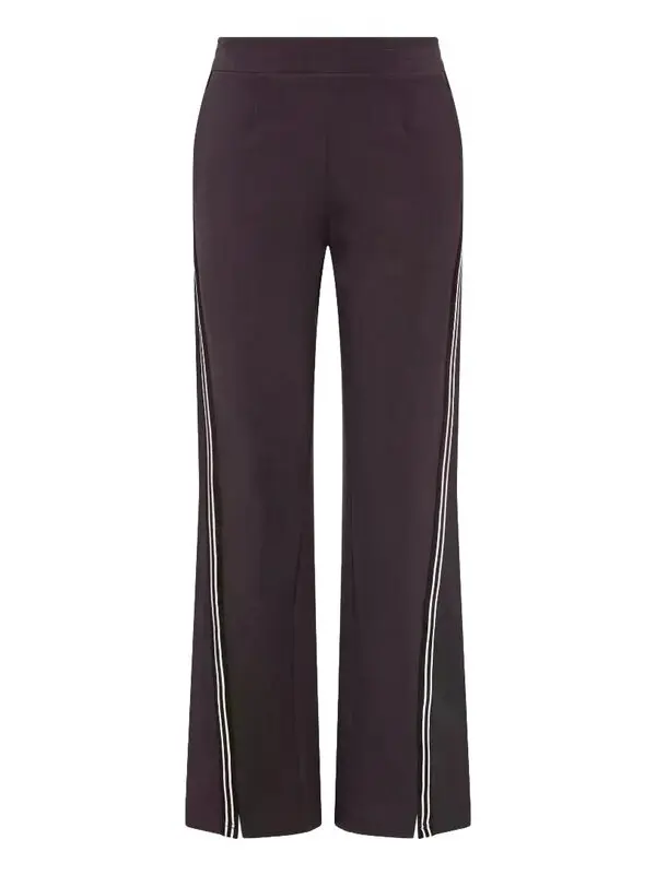 The Upside Petra Side-stripe Flared Track Pants - Black