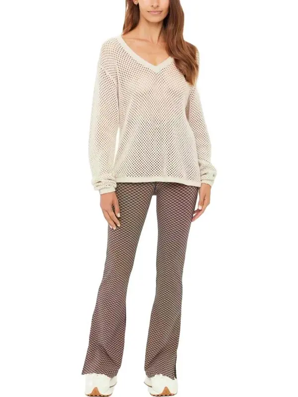 The Upside Josephine Open-knit Sweater - Neutrals