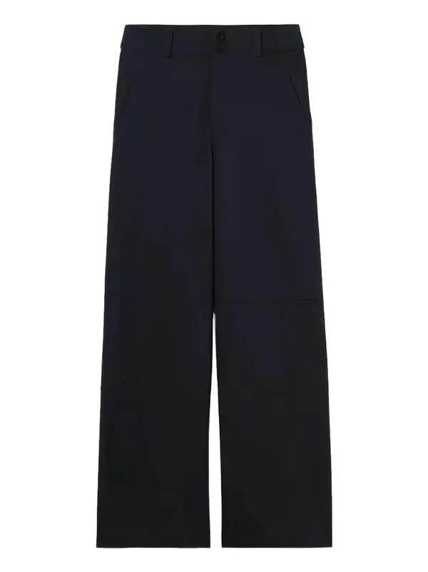Claudie Pierlot Button-fastening Straight-leg Trousers - Blue