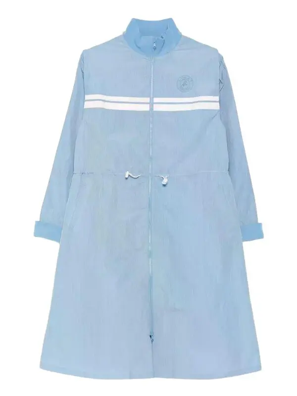 AGNES B. Ribstop Zip-up Dress - Blue