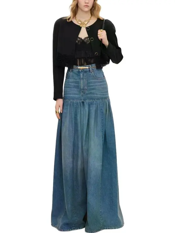 Chloé Lace-trim Cropped Cardigan - Black