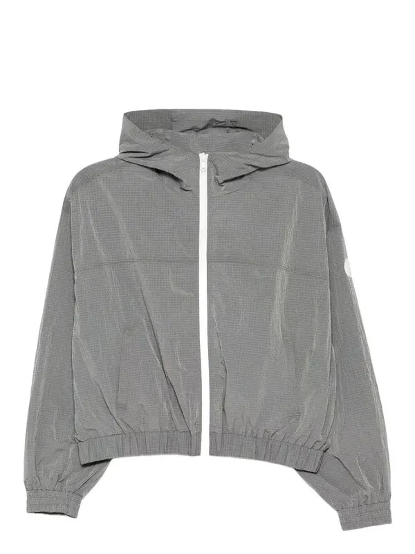 AGNES B. Ribstop Windbreaker Jacket - Grey