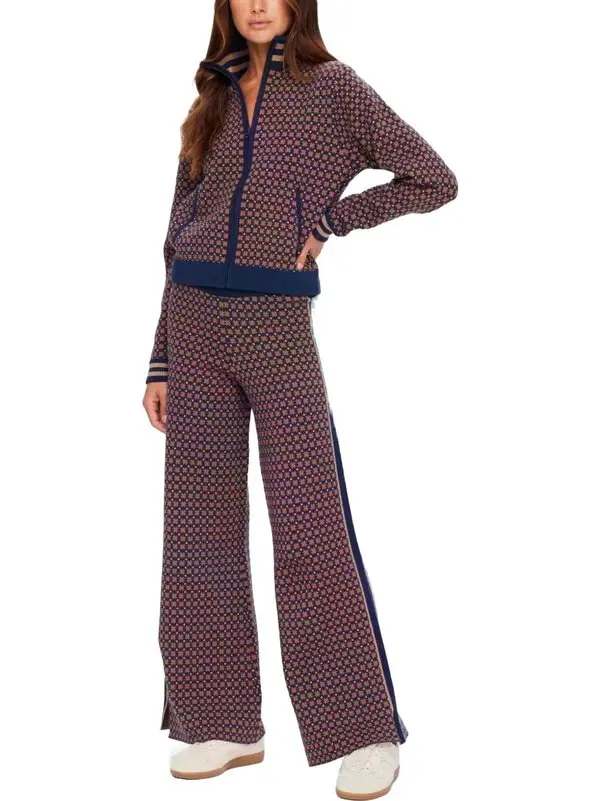 The Upside Lumiere Margot Geometric-pattern Track Jacket - Blue