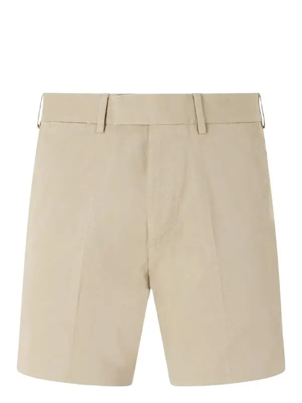 TOM FORD Straight-leg Cotton-blend Twill Shorts - Neutrals