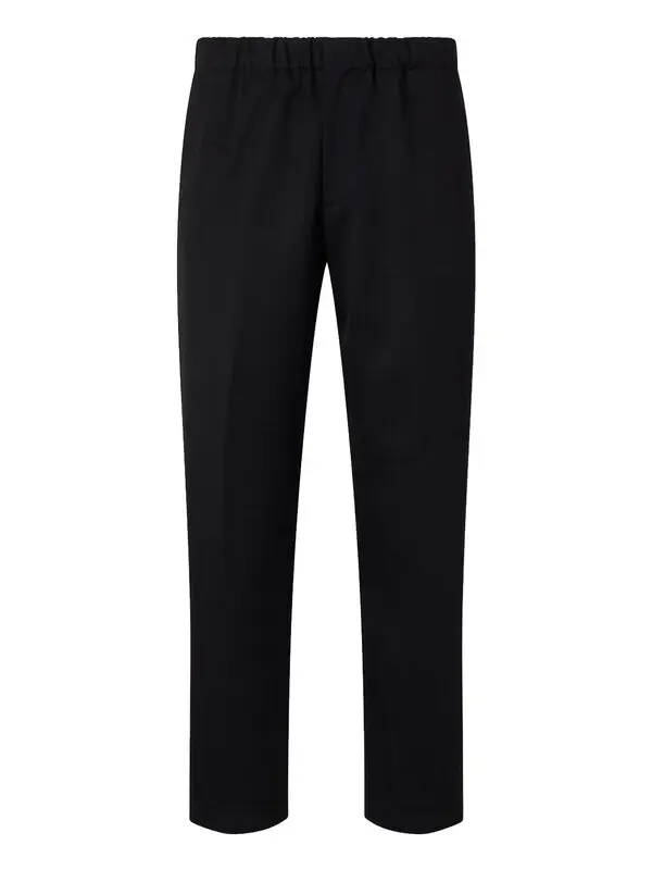 LARDINI Mid-rise Wool-twill Suit Trousers - Black