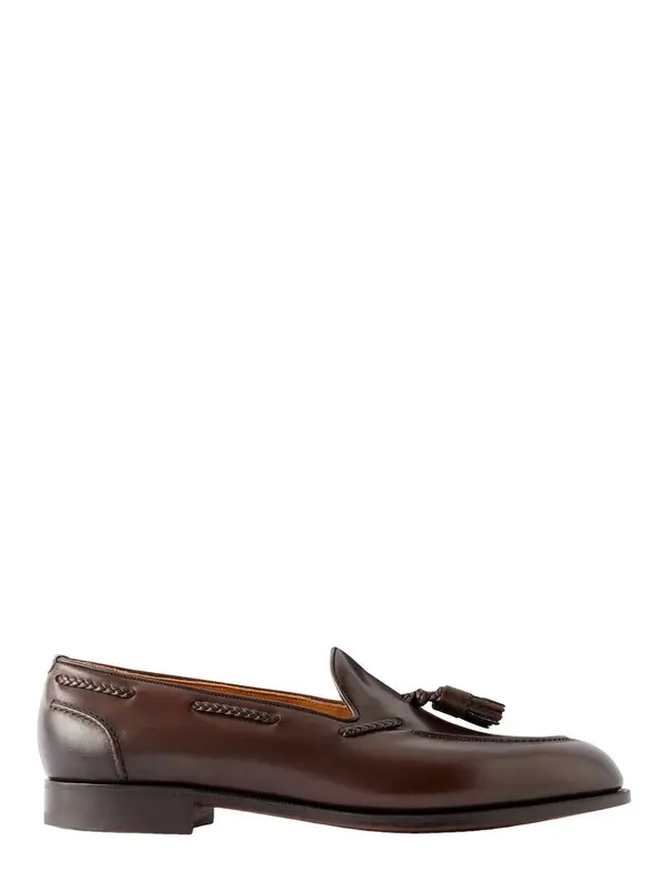 EDWARD GREEN Belgravia Leather Loafers - Brown
