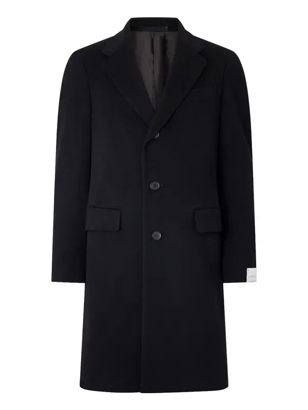 Caruso Wool Coat - Black