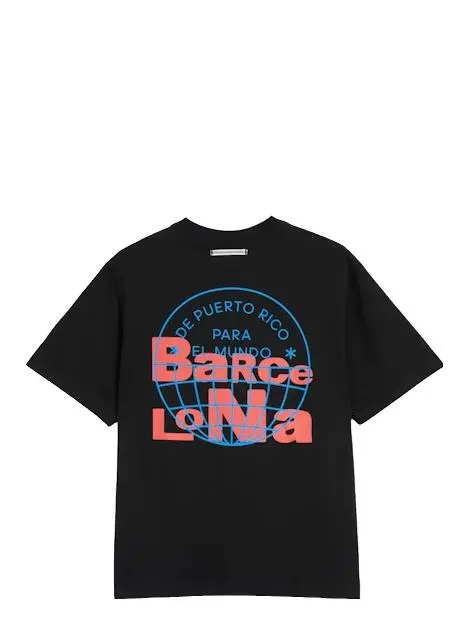 Adidas X Bad Bunny Dtmf Tour Barcelona Heavyweight Tee - Black