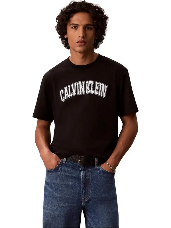 Calvin Klein Varsity Tee - Black