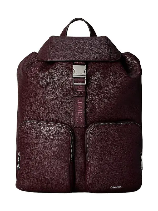 Calvin Klein Strap Flap Backpack - Fudge