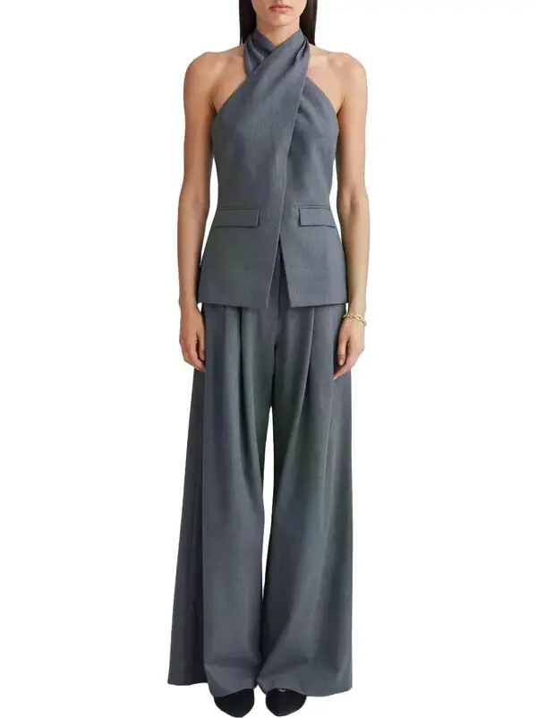 Anna Quan Camryn Halterneck Top - Grey
