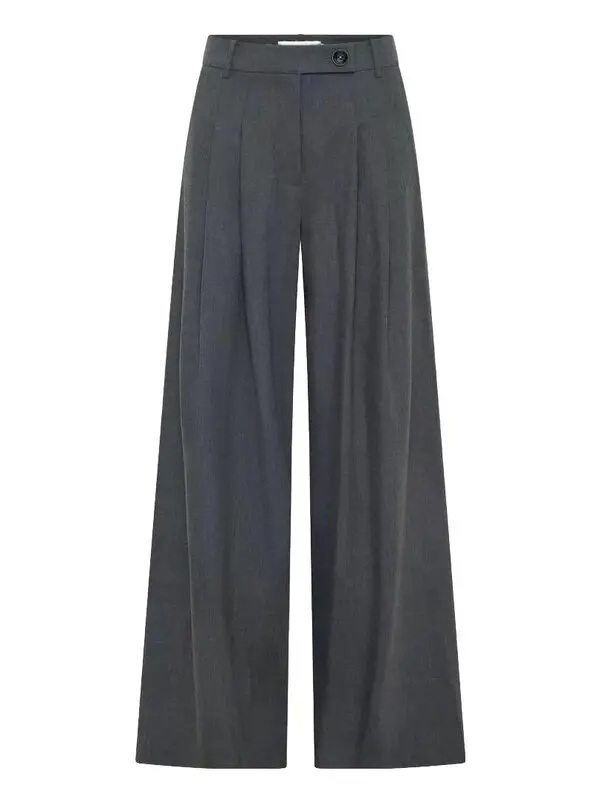 Anna Quan Luka Pleated Trousers - Grey