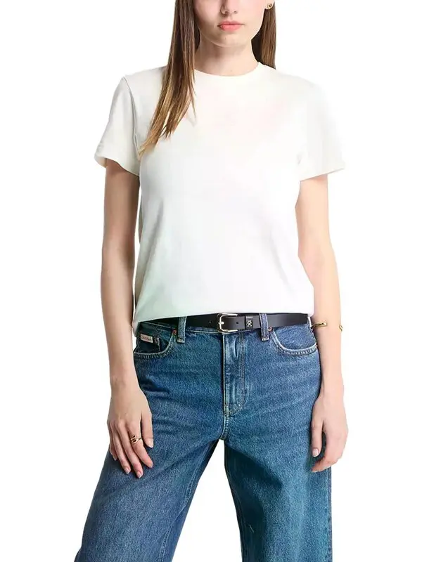 Calvin Klein Embroidered T-shirt - Neutrals