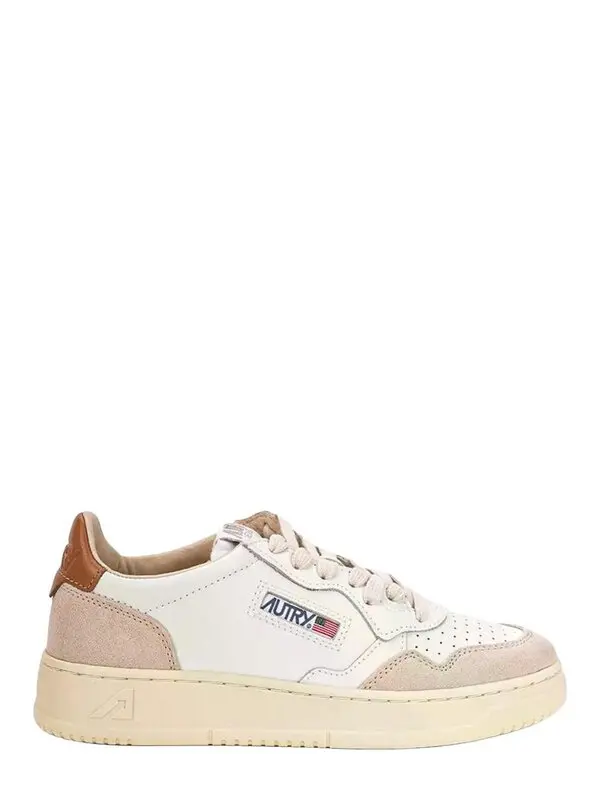 AUTRY Perforated Panelled Sneakers - Neutrals
