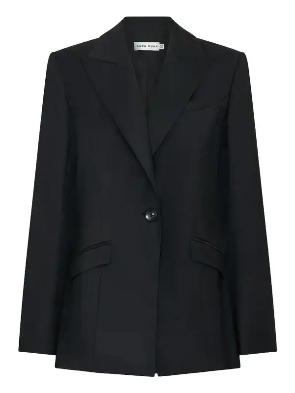Anna Quan Archie Single-breasted Blazer - Black