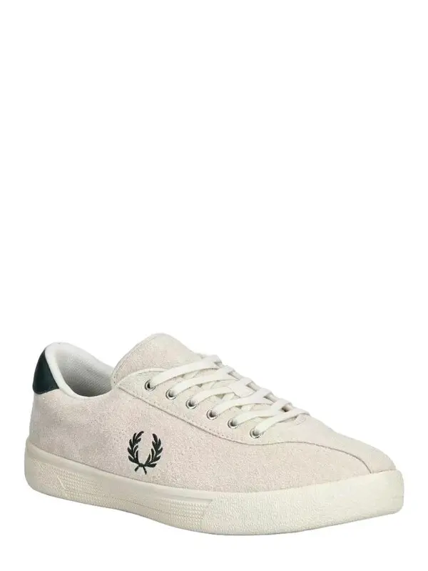 Fred Perry Suede Logo-embroidered Sneakers - Neutrals