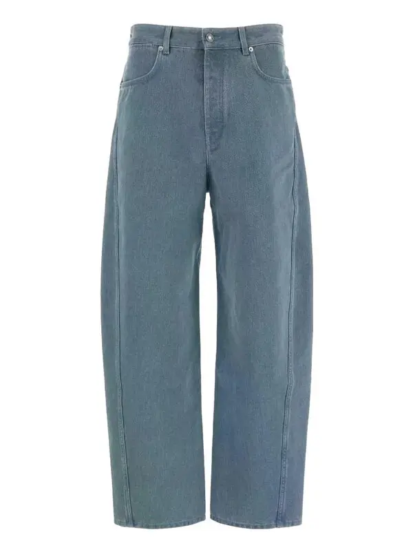 Givenchy Couture Seam Logo-patch Jeans - Blue