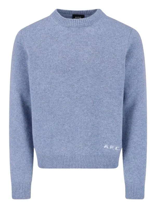 A.p.c. Edmond" Wool Sweater - Light Blue