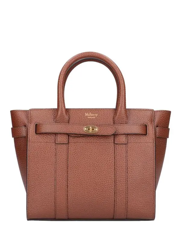 Mulberry Zipped Bayswater Mini Bag - Brown