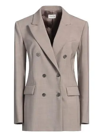 P.a.r.o.s.h Virgin Wool And Elastane Double-breasted Blazer - Grey