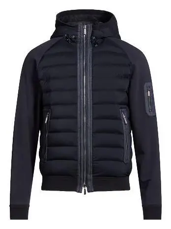 MOORER Puffer Jacket With Hood - Blue