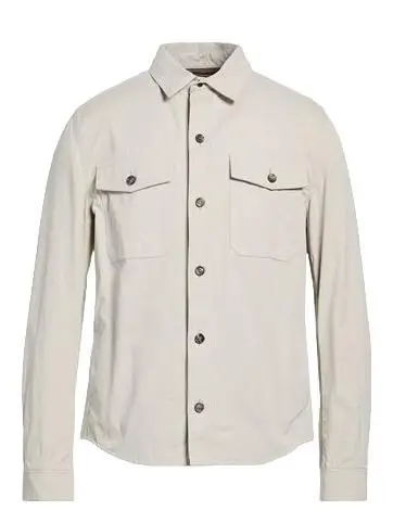 MOORER Cotton Polyester Polyamide Overshirt - Grey