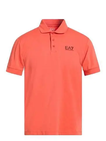 EA7 Polo Shirt Size Cotton, Elastane - Orange