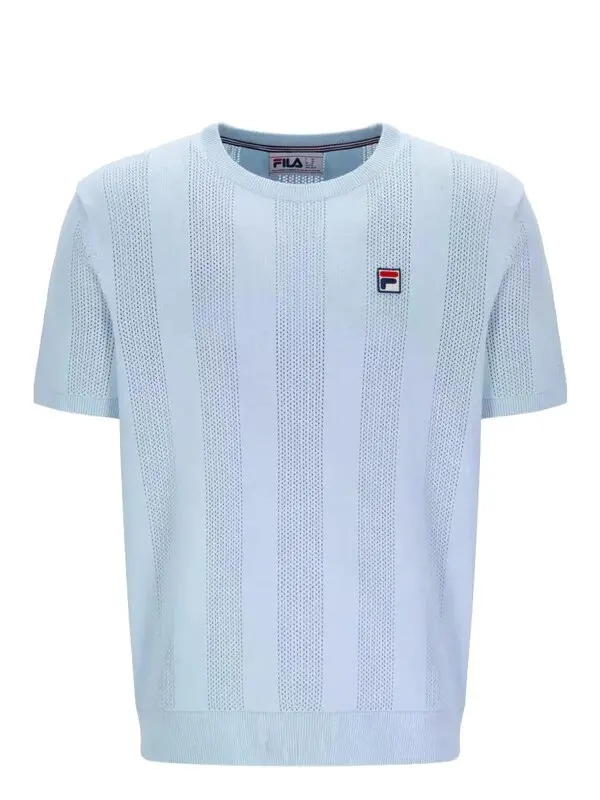 FILA Skyway Corrado Knitted-panel T-shirt - Blue