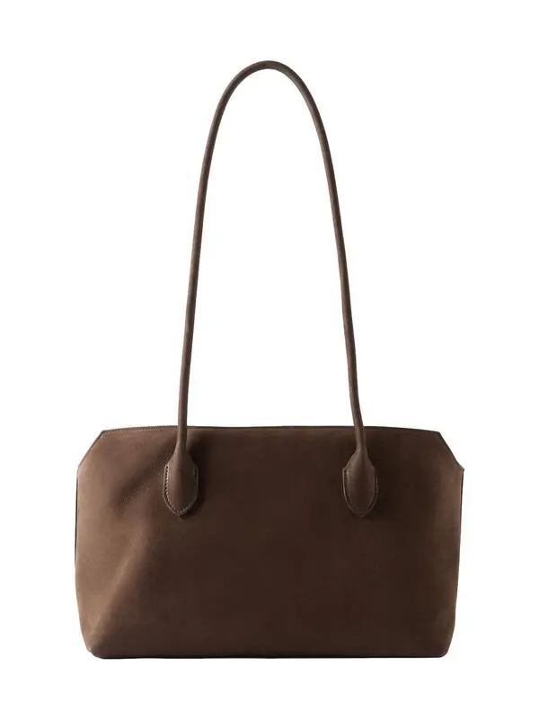 THE ROW Terrasse Suede Shoulder Bag - Brown