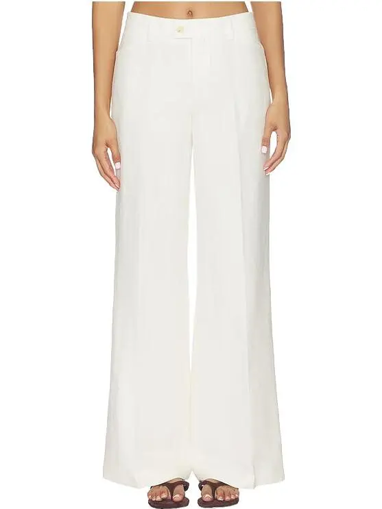 Closed Flared Linen Blend Trousers - Flye