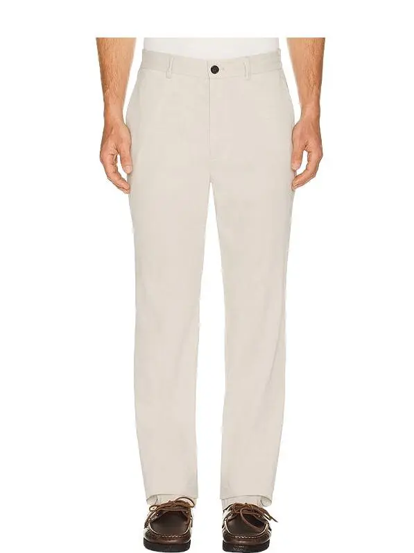 Theory Standard Pant In Good Linen - Silver Cloud