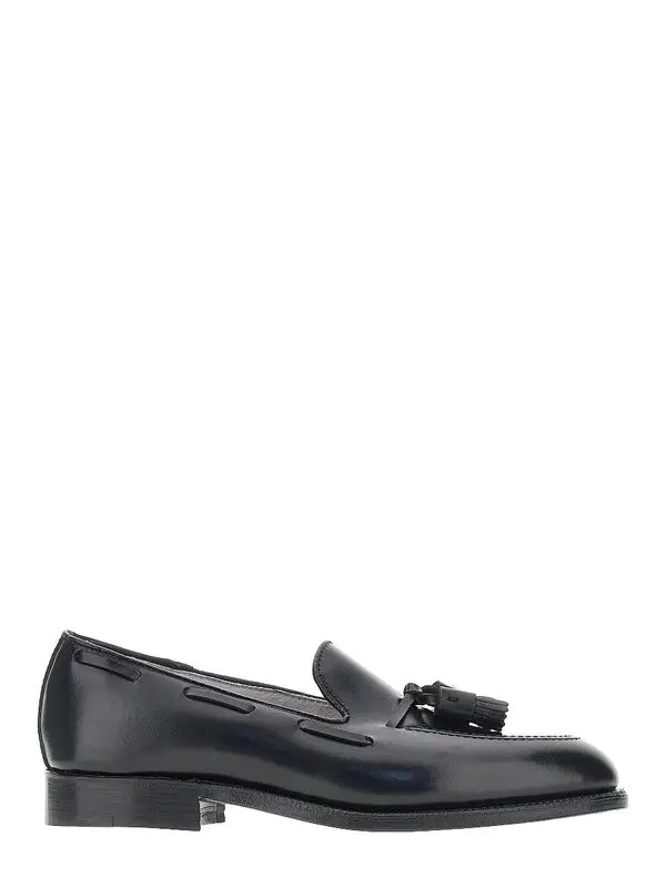 Alden Leather Loafers With Tassels - Black