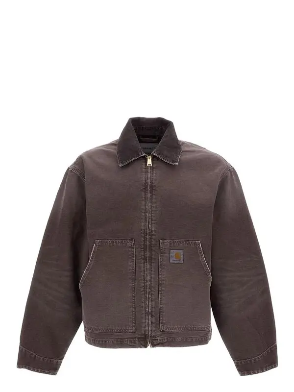 Carhartt Work In Progress Dearborn Canvas Unlined Jacket - Marrone