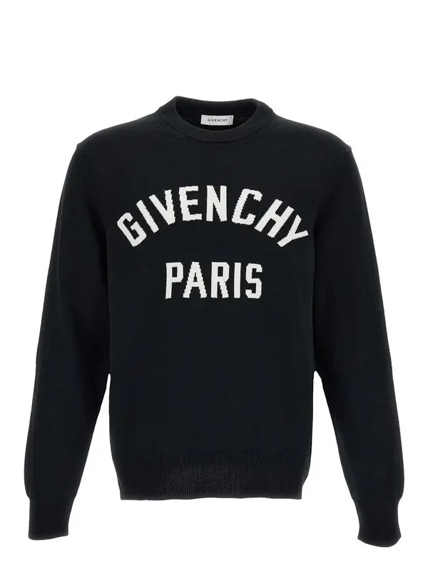 Givenchy Crewneck Knit Pullover With Couture Seam - Nero