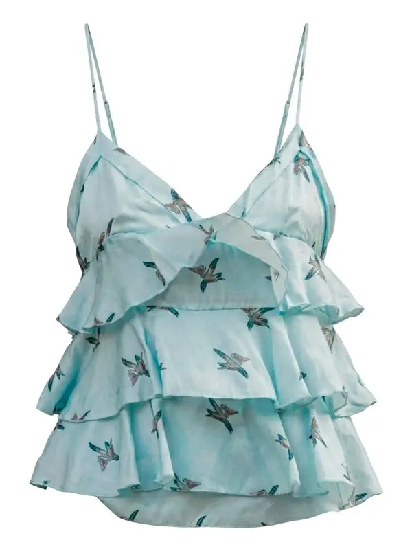 ELO Lawn Limited Edition Ruffle Top - Blue