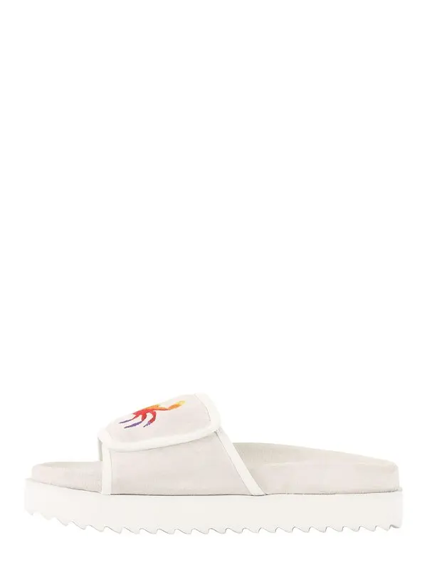 MYYAZ Phin Suede Slides - White
