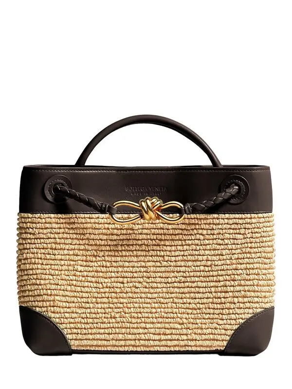 Bottega Veneta Small Andiamo Raffia Bag - Neutral