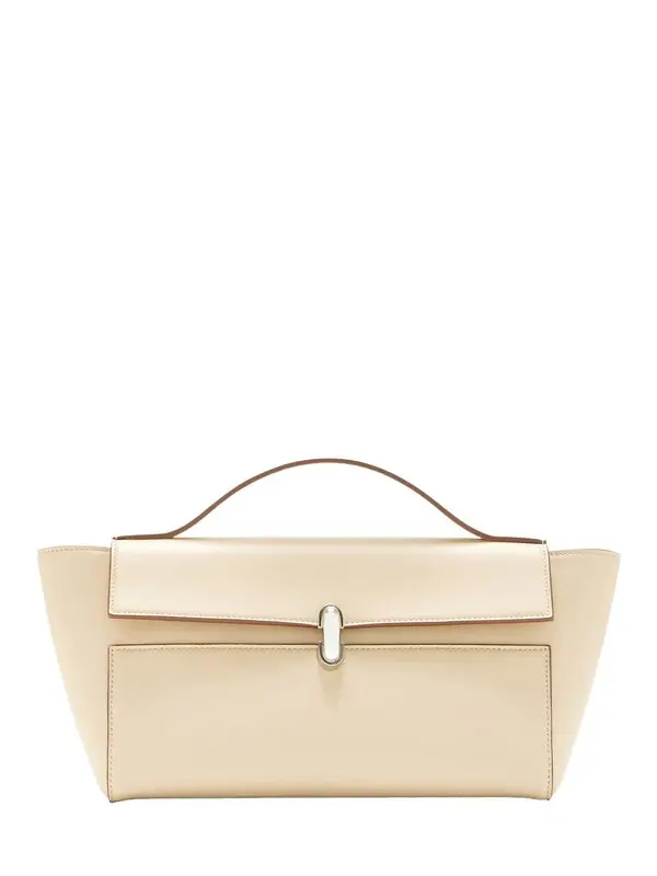 Savette The Trapeze Leather Pochette - Neutral