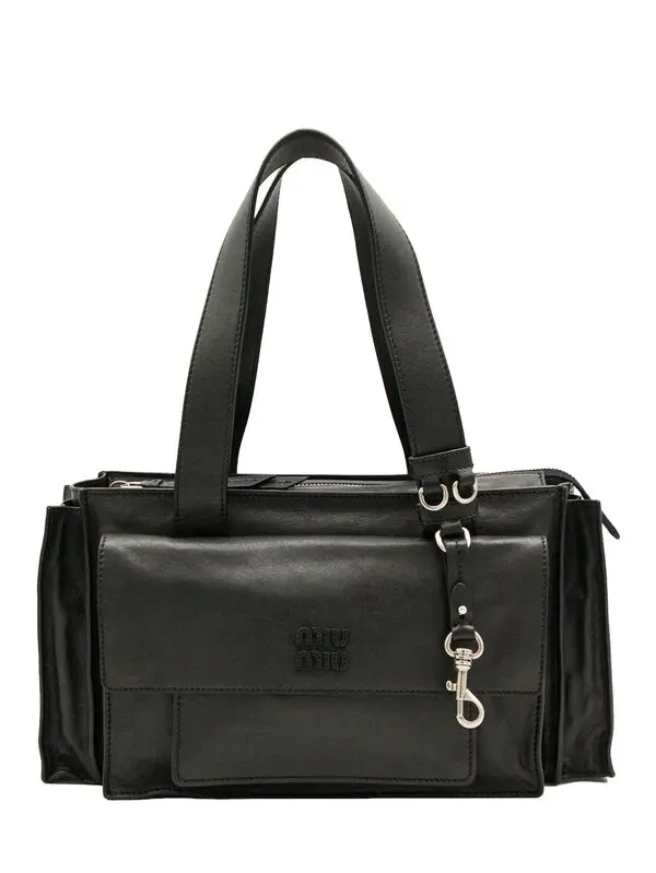 Miu Miu Leather Shoulder Bag - Black