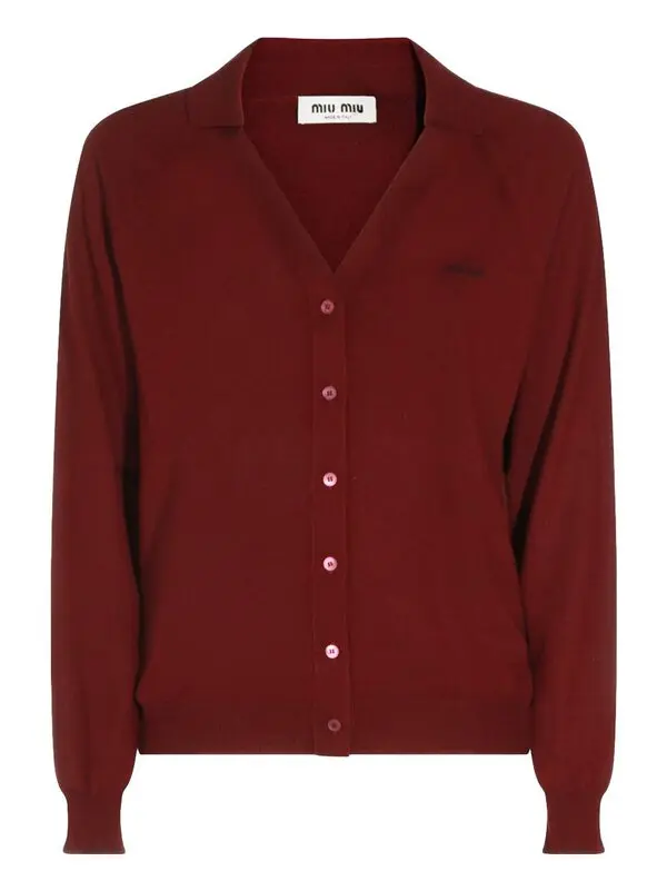 Miu Miu Virgin Wool Cardigan - Multicolor