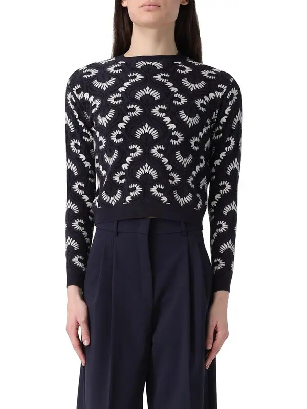 Max Mara 100% Linen Sweater - Blue