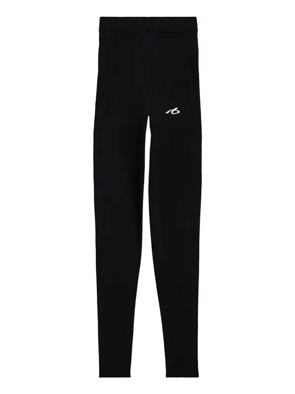 Balenciaga Technical Knit Leggings - Black