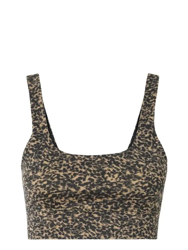 Varley Cori -print Freesoft Jersey Sports Bra - Leopard