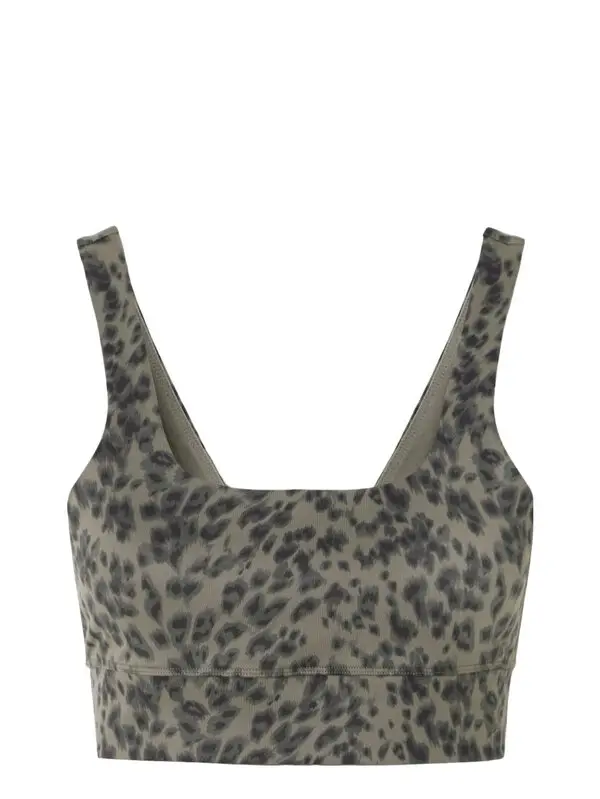 Varley Cori Cheetah-print Freesoft Sports Bra - Brown