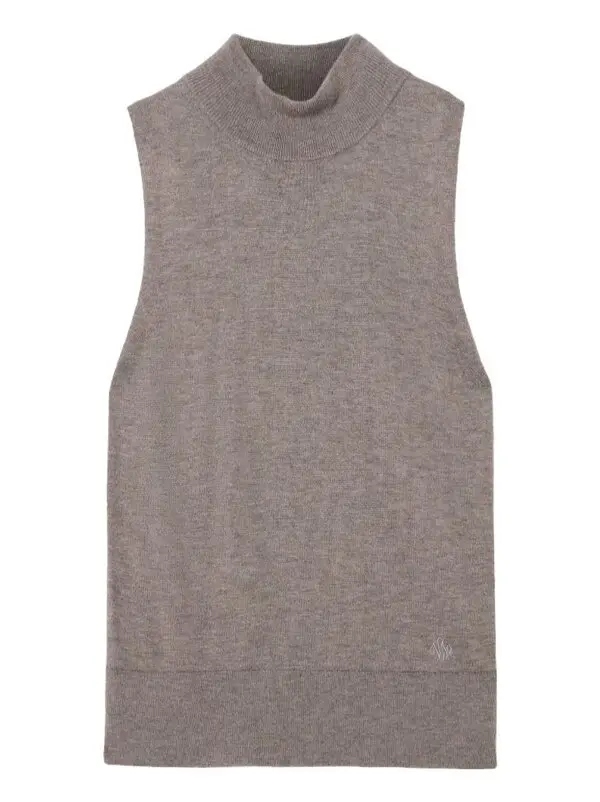 Varley Sleeveless Turtleneck Sweater - Gray